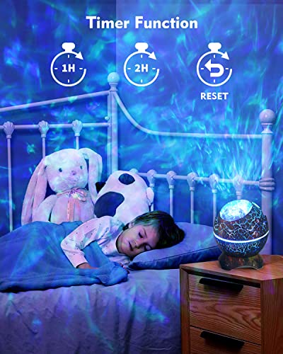 Galaxy Projector, Joycabin Dinosaur Eggs Star Projector Night Light with Remote Control, Bluetooth Speaker & White Noise LED Star Nebula Light Projector for Kids Adults Bedroom Home Ceiling Decor