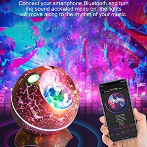 Galaxy Projector, Joycabin Dinosaur Eggs Star Projector Night Light with Remote Control, Bluetooth Speaker & White Noise LED Star Nebula Light Projector for Kids Adults Bedroom Home Ceiling Decor