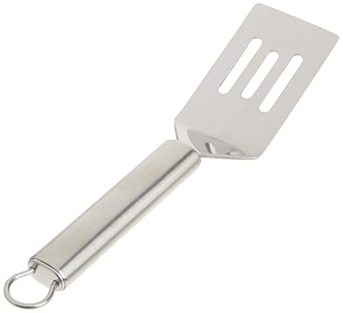 Norpro Stainless Steel Short Slotted Turner, 1-Pack, Silver