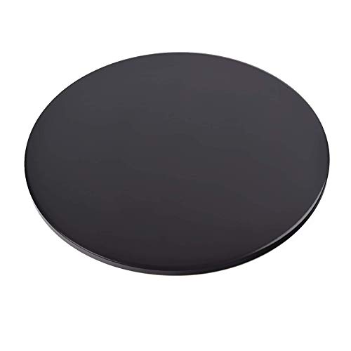 Menesia 12 Inch Black Non-stick Ceramic Pizza Stone Pan, Baking Stones for Ovens & Grill & BBQ, Round Oven Cooking Stone