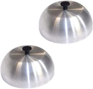 set of 2 hamburger covers, aluminum grill burger covers