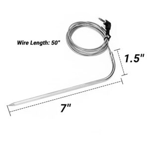 Stanbroil Replacement Meat BBQ Probe for Pit Boss Pellet Grills, Replacement for Pit Boss P7-340/700/1000 w/ PB440D2/PB1150G/PB850G/PB550G/PB820/Pro 1100 Grills and All Other Pit Boss Controller Board