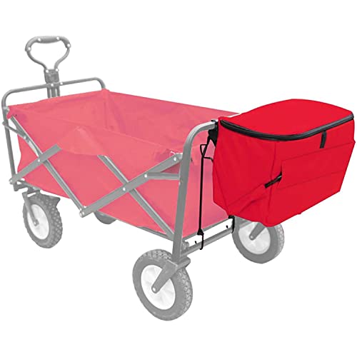 Push Pull Wagons Food Cooler Bag Folding Outdoor Trolley Cart Accessories Cooler Ice Bags for Beach Park Camping Picnic Provide Cold Beverages