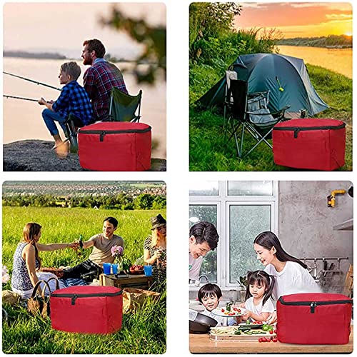 Push Pull Wagons Food Cooler Bag Folding Outdoor Trolley Cart Accessories Cooler Ice Bags for Beach Park Camping Picnic Provide Cold Beverages