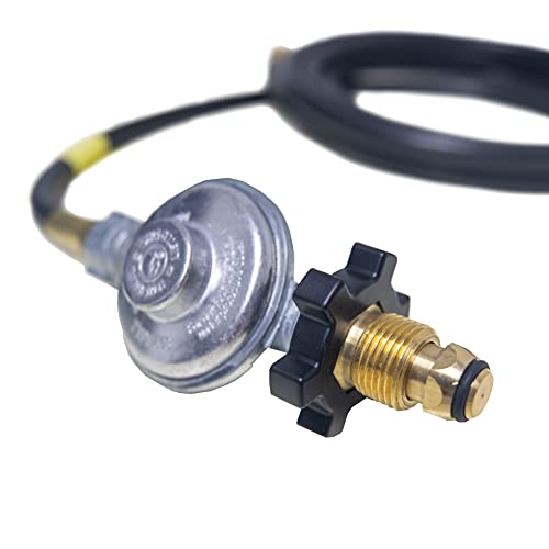 Mr. Heater 12-Feet Hose/Regulator Assembly with Restricted Flow Soft Nose P.O.L.