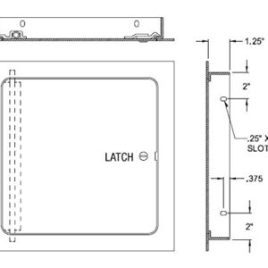 Acudor UF-5000-12X18 12-inch x 18-inch Universal Access Door