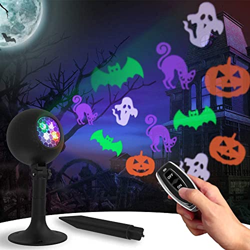 Halloween Lights Ghost Projector Light Holiday Decoration Light Show for Outdoor Waterproof Spotlight Landscape Lamp for House Yard Party