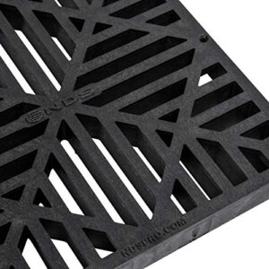 NDS Square Catch Basin Drain Grate, 9 in., Black Plastic