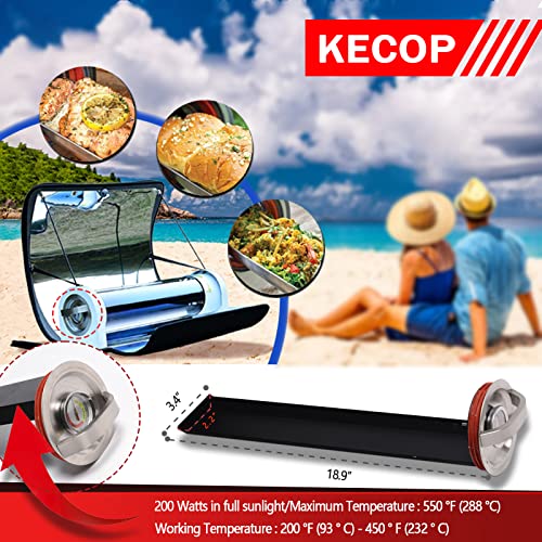 Portable Solar Oven BBQ Cooker, Solar Stove Cooker with 4.5L Large Capacity, Solar Oven Sun Cooker Foldable Camping Stove with Thermometer for Outdoor Camping Backpacking Hiking Familiy Party