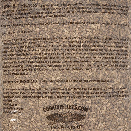 CookinPellets 40 Lb Perfect Mix Hickory, Cherry, Hard Maple, Apple Wood Pellets (4 Pack)