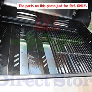 Direct store Parts Kit DG166 Replacement for Charbroil Commercial Gas Grill 463268606,463268007 Repair Kit (SS Burner+SS carry-over tubes + Porcelain Steel Heat Plate+Porcelain Cast Iron Cooking Grid)