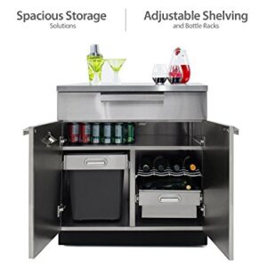 NewAge Products Inc. Outdoor Kitchen Classic 64" W x 24" D 3 Piece Set, Stainless Steel, 65067