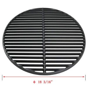 Hisencn 18 3/16 Inches Cooking Grates for Large Big Green Egg, Kamado Joe KJ-23RHC Classic II, KJ23NRHCI Classic III, KJ23RH Classic I, Stand-Alone Classic, Vision Grill VGKSS-CC2, B-11N1A1-Y2A