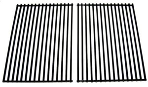 music city metals 56202 porcelain steel wire cooking grid replacement for select bbq grillware and steelman gas grill models, set of 2