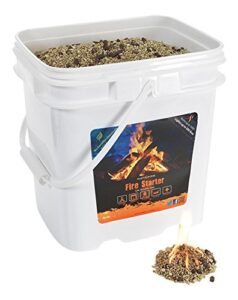 insta-fire eco-friendly granulated bulk fire starter, 2-gallon bucket