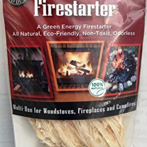 MEECO’S RED Devil 42304 All Natural 4 Piece Wooly Firestarters for Woodstoves, Fireplaces, Campfires, Chimineas, Coal Stoves, Pellet Stoves, Fire Pits, Charcoal Grills, and Ceramic Cookers