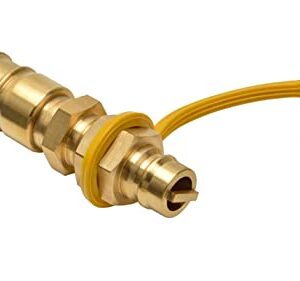 only fire 12 Ft 3/4" ID Natural Gas Hose with Quick Connect/Disconnect Fittings for NG/LP Propane Appliances,Grill,Generator,Patio Heater,Pizza Oven,etc.