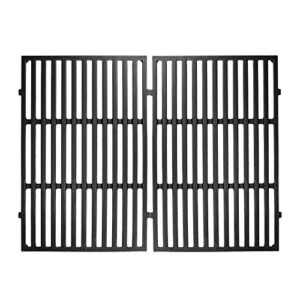 Hisencn 7638 7639 Cast Iron Grates, 7636 Flavorizer Bars and 69787 Burner Tube for Weber Spirit I & II 300 Series, Grill Repair Part Kit for Spirit E310 S310 E320 S320 E330 S330