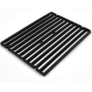 broil king 11222 cast iron cooking grids for 44m btu gas grills – set of 2