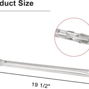 Derurizy 62752 7620 7622 Grill Replacement Parts for Weber Genesis 300 Series, E310 E320 E330 S310 S320 S330 EP310 EP320 EP330, 17.5" Flavorizer Bars, 19.5" Burner, 13 1/4" Heat Deflectors