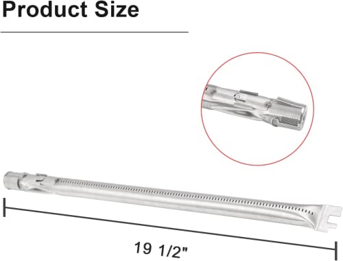 Derurizy 62752 7620 7622 Grill Replacement Parts for Weber Genesis 300 Series, E310 E320 E330 S310 S320 S330 EP310 EP320 EP330, 17.5" Flavorizer Bars, 19.5" Burner, 13 1/4" Heat Deflectors