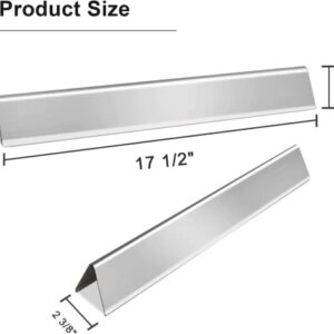 Derurizy 62752 7620 7622 Grill Replacement Parts for Weber Genesis 300 Series, E310 E320 E330 S310 S320 S330 EP310 EP320 EP330, 17.5" Flavorizer Bars, 19.5" Burner, 13 1/4" Heat Deflectors