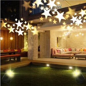 Lightess Christmas Projector Light Star Moving Holiday Decorations Outdoor Indoor Decor LED Landscape Projection Spotlight, Warm White, YG-TYD