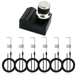 uniflasy universal 6 outlets tact push button grill ignitor kit for home depot nexgril 720-0830h, 720-0830d,720-0888,720-0888n and most nexgrill grill models