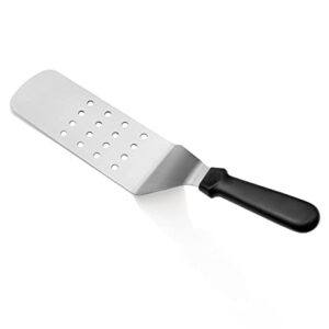 New Star Foodservice 38385 Plastic Handle Flexible Grill Turner/Spatula, Perforated, 14.5-Inch, Black