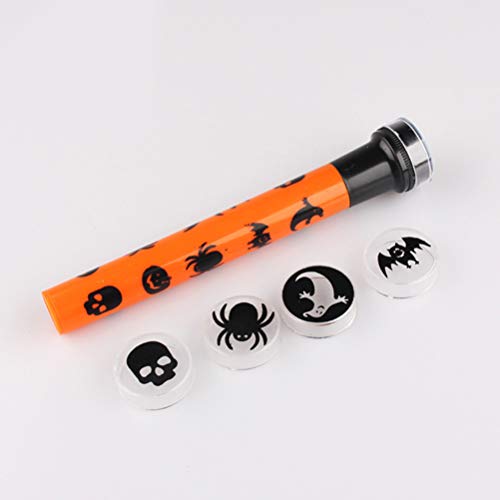 STOBOK 3pcs Halloween Projector Flashlight Changeable Ghost Terror Pumpkin Scary Halloween Torch Flashlight Party Props Projector