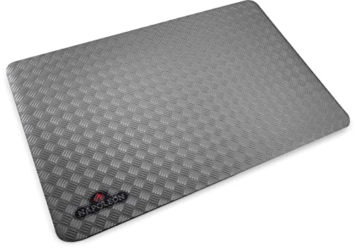 Napoleon BBQ Grill Mat - BBQ Grill Accessory, Safety Product, Non-Slip, Diamond Plate Pattern, Grey, Stylish, Protect your Decking, Fits BBQ Grills Prestige PRO 500 Size and Smaller