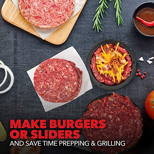 Burger Press Hamburger Patty Maker Stuffed Smash Burgers Mini Sliders Press Kit Nonstick Exultimate