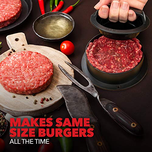 Burger Press Hamburger Patty Maker Stuffed Smash Burgers Mini Sliders Press Kit Nonstick Exultimate