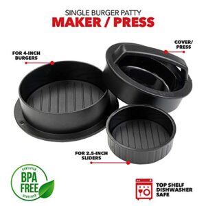 Burger Press Hamburger Patty Maker Stuffed Smash Burgers Mini Sliders Press Kit Nonstick Exultimate