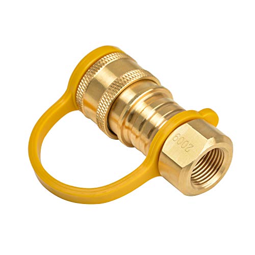 only fire 24 Feet Natural Gas Hose with 3/8" Male Flare Quick Connect/Disconnect for Most Grill, Fire Pit, Patio Heater and More