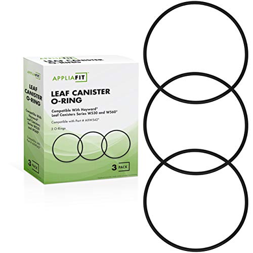 AppliaFit Lid O-Ring Compatible with Hayward AXW542 for W530 and W560 Series Leaf Canisters (3-Pack)