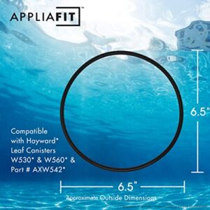 AppliaFit Lid O-Ring Compatible with Hayward AXW542 for W530 and W560 Series Leaf Canisters (3-Pack)