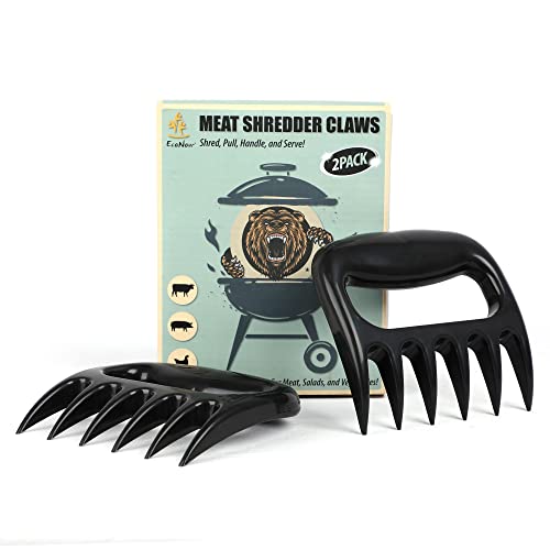 EcoNour Bear Claw Meat Shredder for BBQ | Meat Claws for Perfect Shredding | BBQ Claw for Shredding Meat, Chicken, Pulled Pork, Turkey and Beef | BBQ Grill Accessories for Carvings, Handling, Lifting