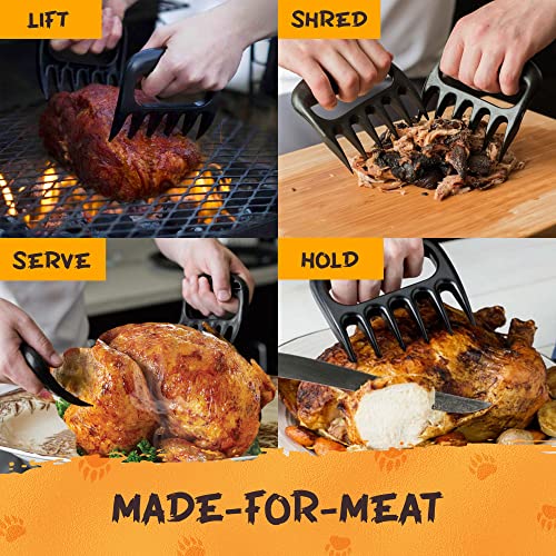 EcoNour Bear Claw Meat Shredder for BBQ | Meat Claws for Perfect Shredding | BBQ Claw for Shredding Meat, Chicken, Pulled Pork, Turkey and Beef | BBQ Grill Accessories for Carvings, Handling, Lifting