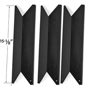 3 Pack Porcelain Heat Plate for Select Gas Grill Models by Nexgrill 720-0341, 720-0649, 720-0549, Kenmore 122.16119, 122.16129, 720-0341, 720-0549 and Uniflame GBC956W1NG-C