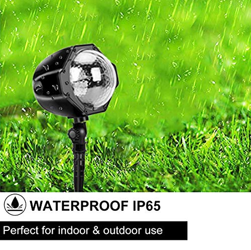 UPODA LED Snowfall Projector Lights Outdoor Christmas Snowfall Light Waterproof with Wireless Remote for Garden House Xmas, Valentine’s Day, Wedding, Parties