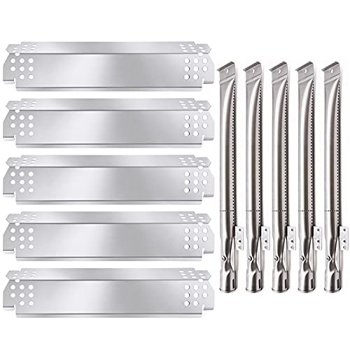 Criditpid Grill Repair Parts Kit for Nexgrill 720-0888N, 720-0888, 720-0830H, 720-0864, Grill Heat Plate Shields and Burner Tubes Replacement for Members Mark 720-0882D Grill Models