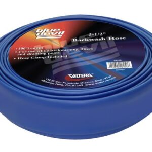 Blue Devil 100-Foot Backwash Hose for Pool with Hose Clamp, 1-1/2" W x 100' L