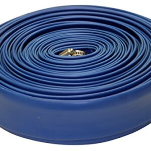 Blue Devil 100-Foot Backwash Hose for Pool with Hose Clamp, 1-1/2" W x 100' L