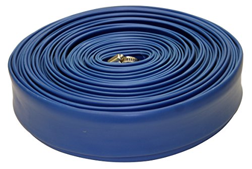 Blue Devil 100-Foot Backwash Hose for Pool with Hose Clamp, 1-1/2" W x 100' L