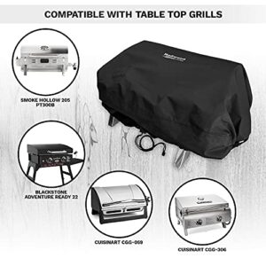 Table Top Grill Cover for Smoke Hollow 205 PT300B - Outdoor Use, Heavy Duty, Waterproof, Drawstring Design by Redwood Grill Supply