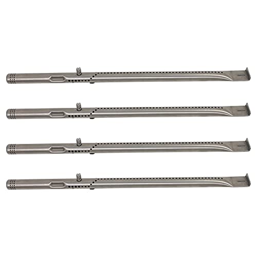 UpStart Components 4-Pack BBQ Gas Grill Tube Burner Replacement Parts for Charbroil 463343819 - Compatible Barbeque Stainless Steel Pipe Burners