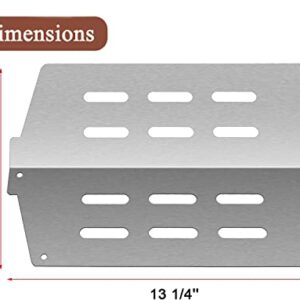 QuliMetal Stainless Steel Flavor Bars and Heat Deflector for Weber Genesis 300 Series Grills (2011-2016), 17GA, Stainless Steel, Replacements for Weber 7620 7621 65505 7622