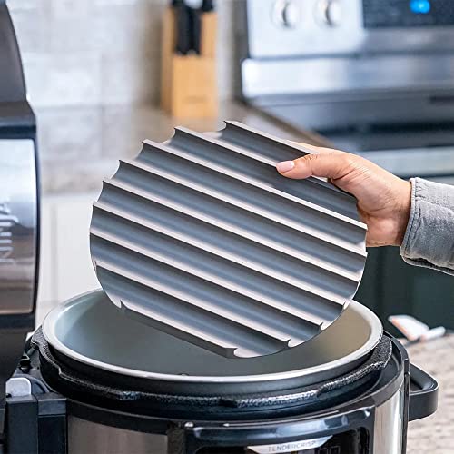 GrillGrate - Grilling Grate Accessory for the Ninja Foodi, Accessory for Smart Ovens and Air Fryers - 8.5" Round - Sear’NSizzle® - Grill Anywhere