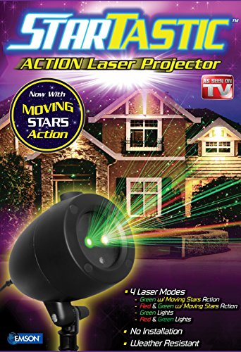 StarTastic Holiday Light Show Action Laser Light Projector As Seen On TV